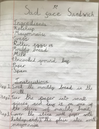 Disgusting Sandwich Recipes ! - Ennis National School