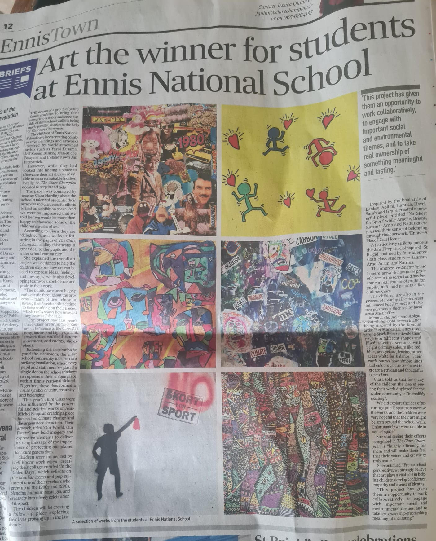 Ennis NS in the Clare Champion - Ennis National School